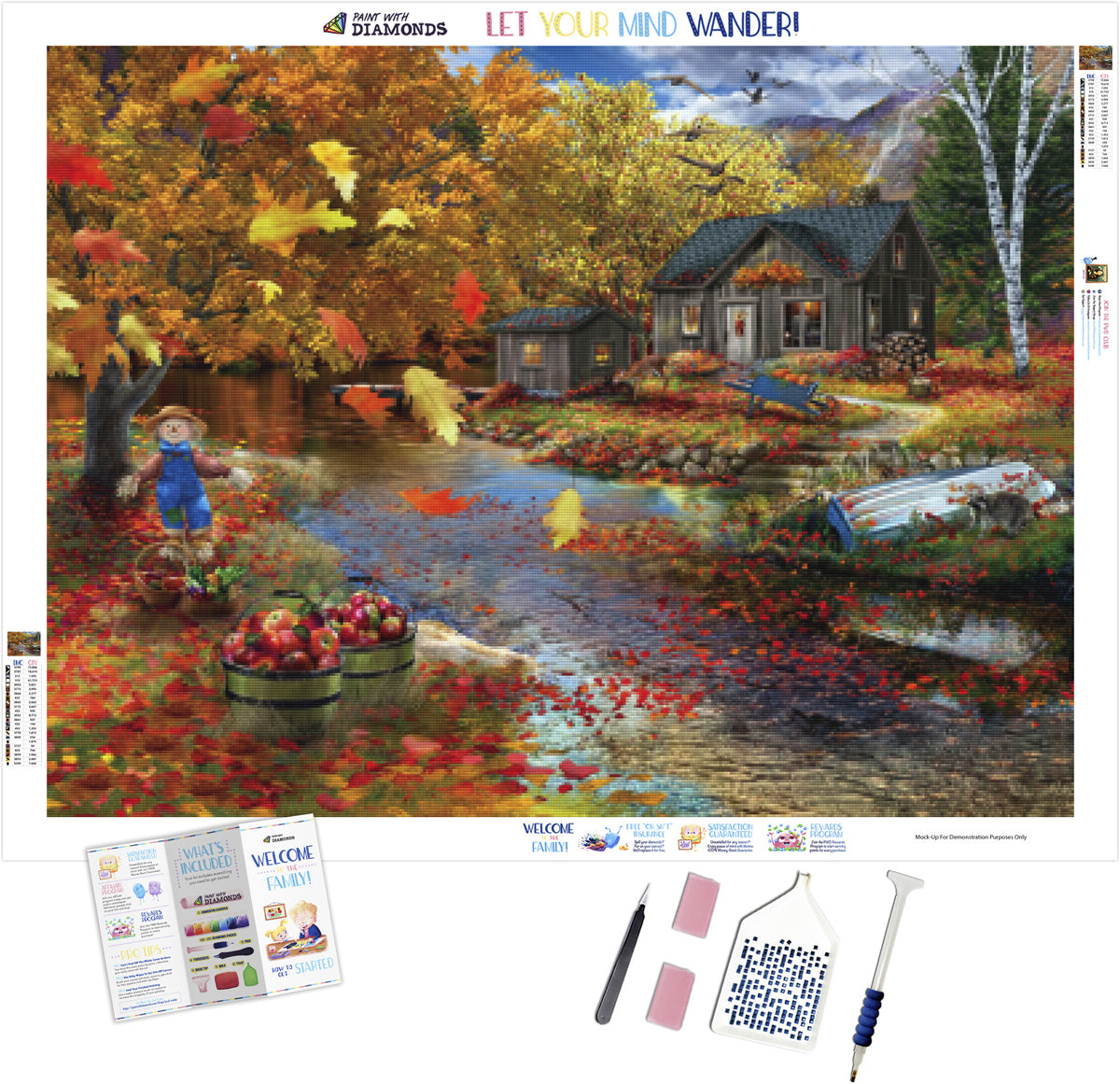Autumn Cabin Official Diamond Painting Kit By Paint With Diamonds®