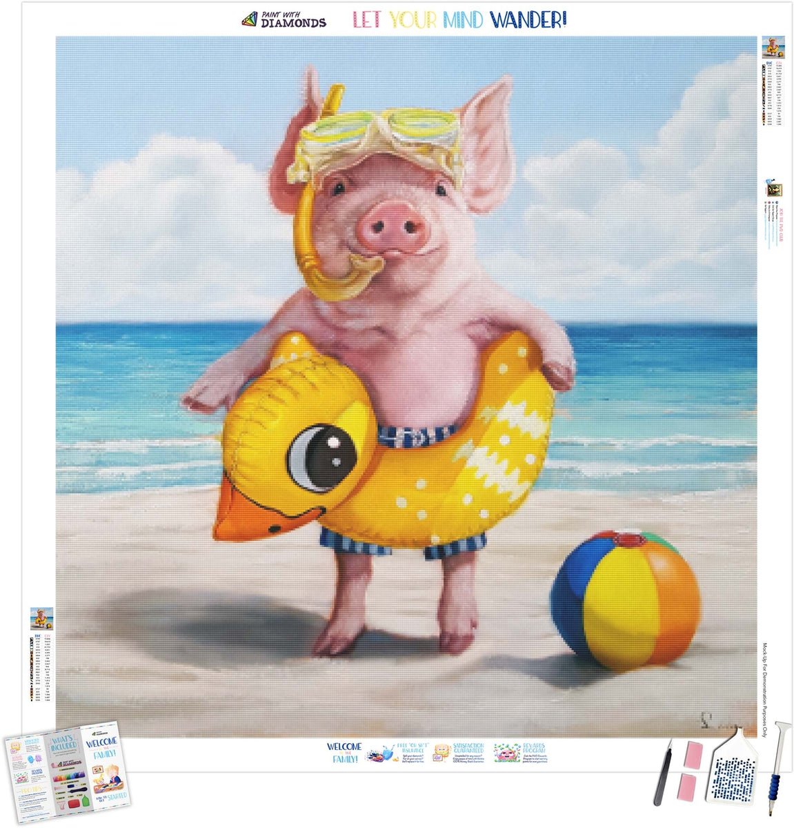 Baked Ham Official Diamond Painting Kit (Full Drill) – Paint With Diamonds