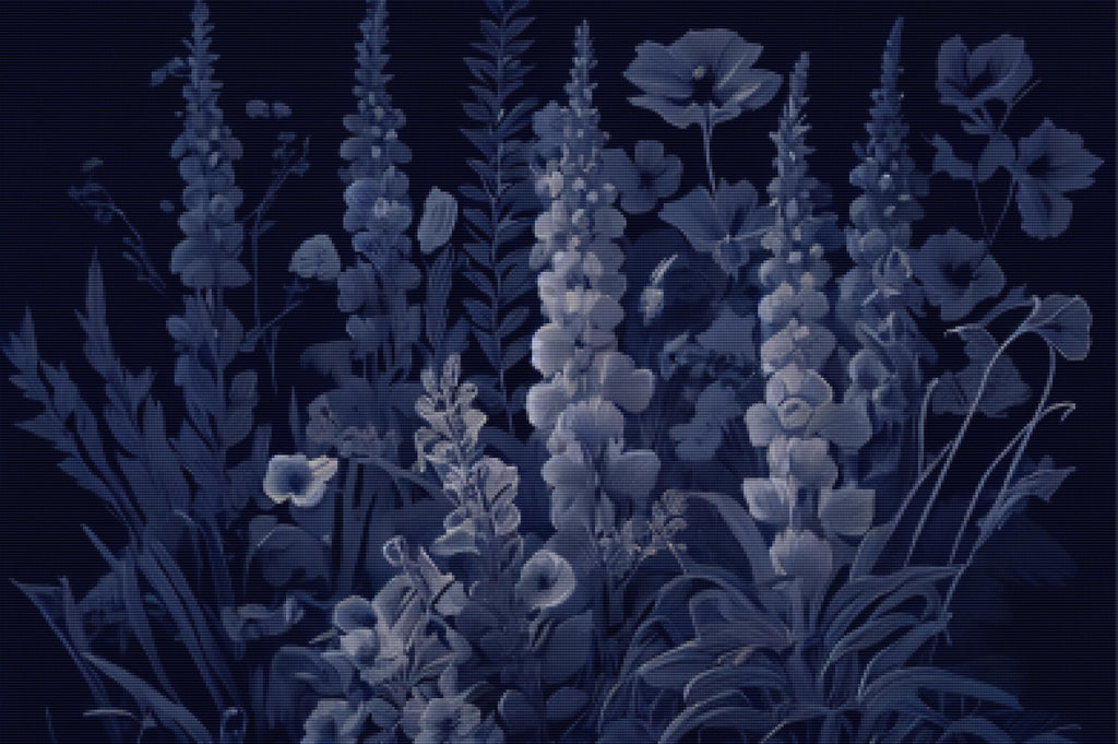 Blue Delphiniums Official Diamond Painting Kit | Diamond Art | Paint ...