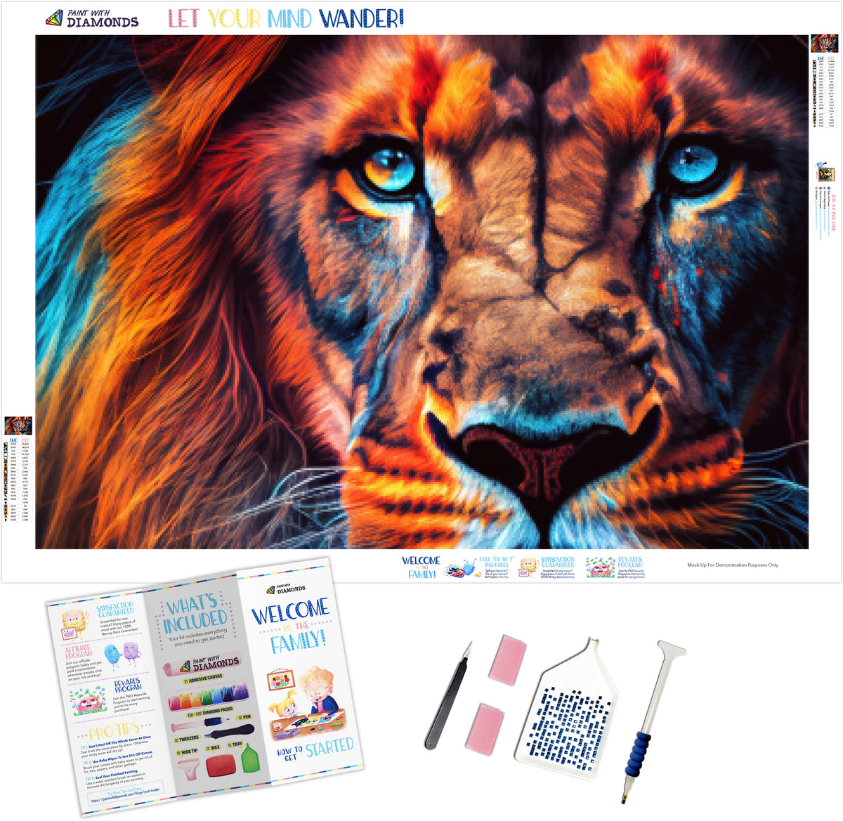 Bold Gaze Official Diamond Painting Kit | Diamond Art | Paint With ...