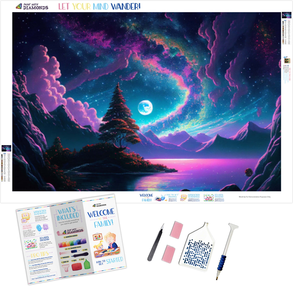 Breathtaking Milky Way Galaxy Official Diamond Painting Kit | Diamond ...