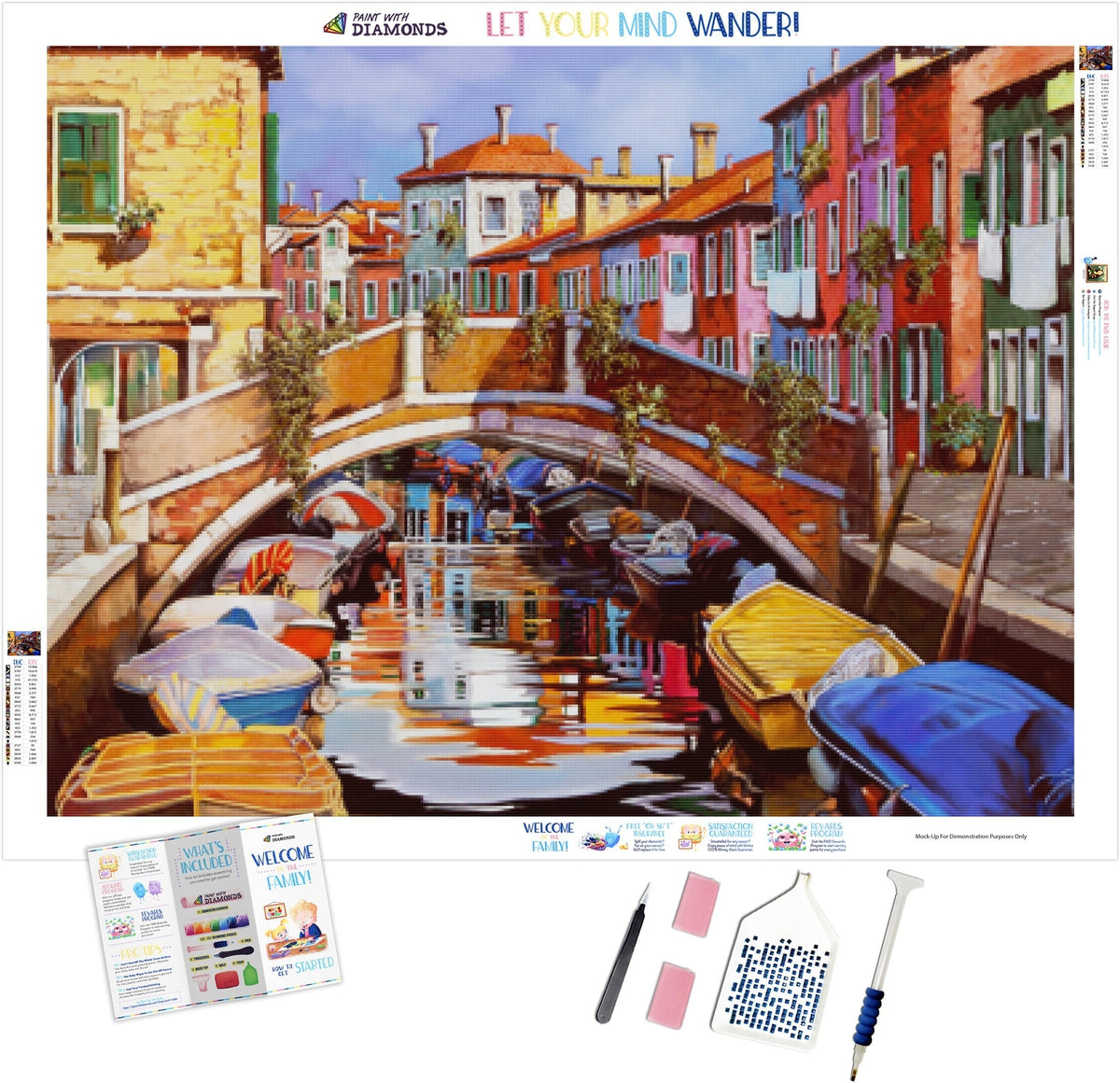 "Burano Color" Diamond Painting Kit (Full Drill) – Paint With Diamonds