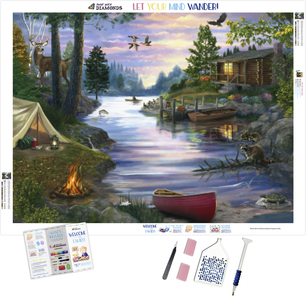 Cabin Lake Official Diamond Painting Kit By Paint With Diamonds®