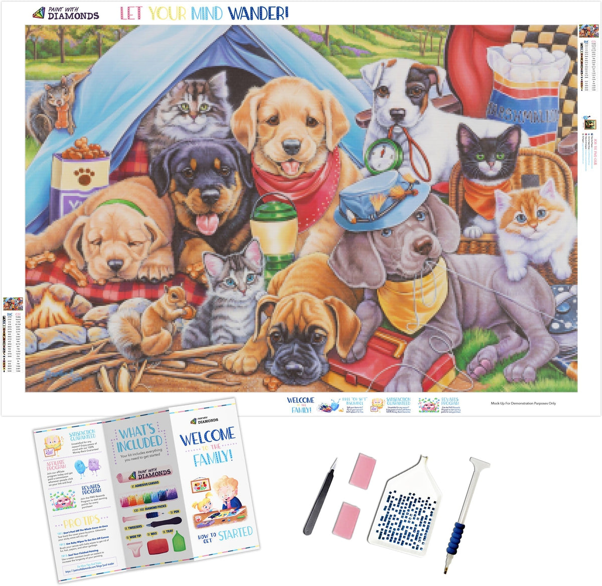 Camping Buddies Diamond Painting Kit (Full Drill) – Paint With Diamonds