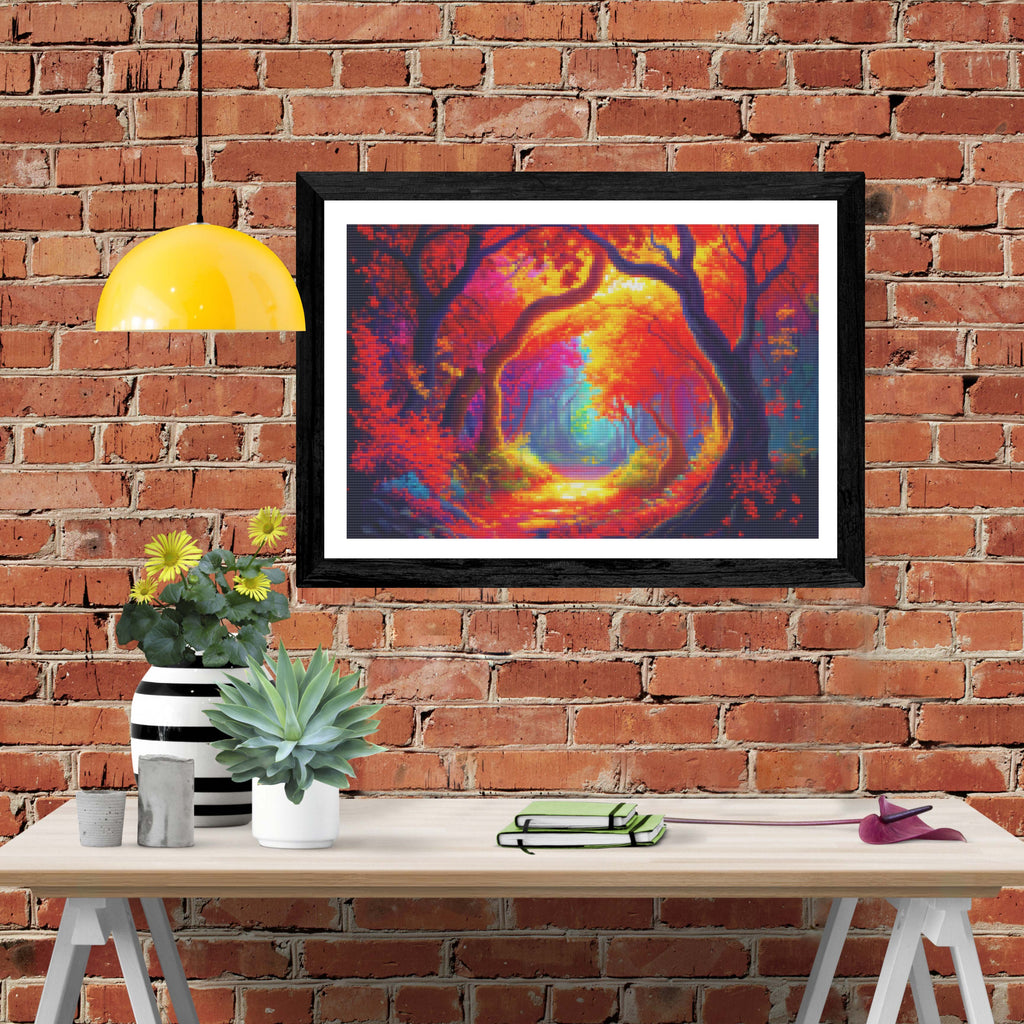 Canopy Of Fall Leaves Official Diamond Painting Kit | Diamond Art ...