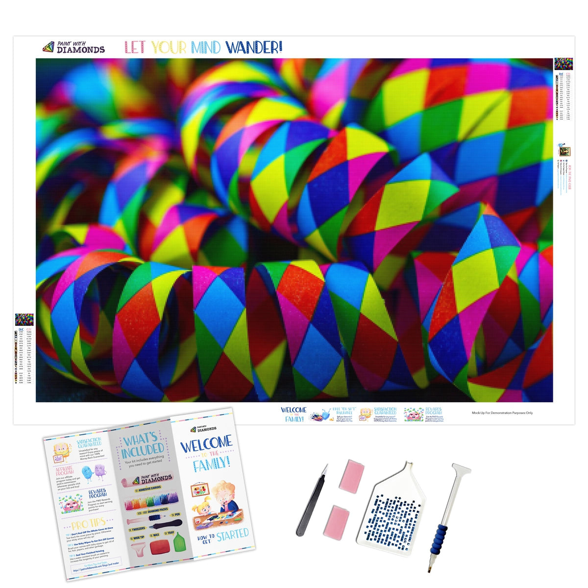 "Carnival Streamer" Diamond Painting Kit (Full Drill) – Paint With Diamonds
