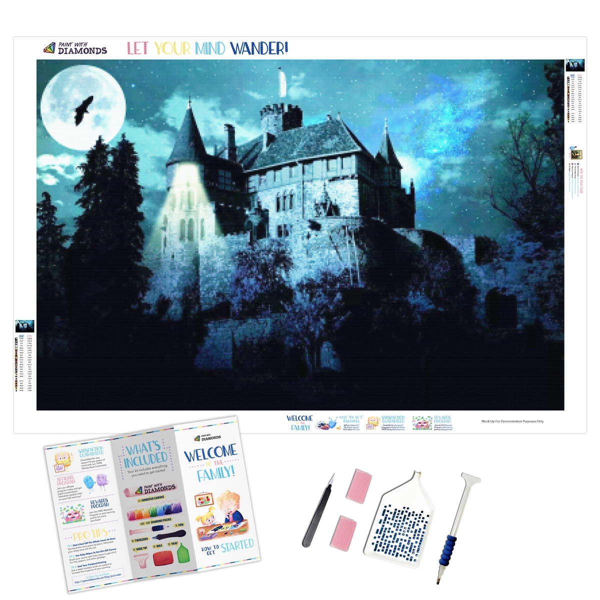 "Castle On The Hill" Diamond Painting Kit (Full Drill) – Paint With ...