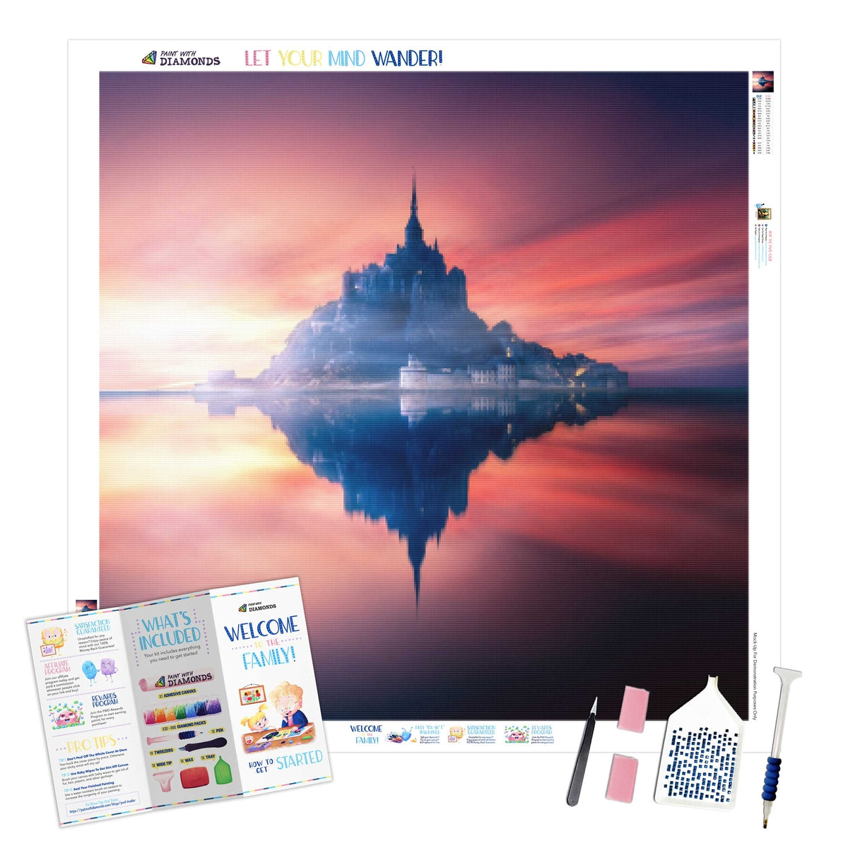 "Castle Symmetry" Diamond Painting Kit (Full Drill) – Paint With Diamonds
