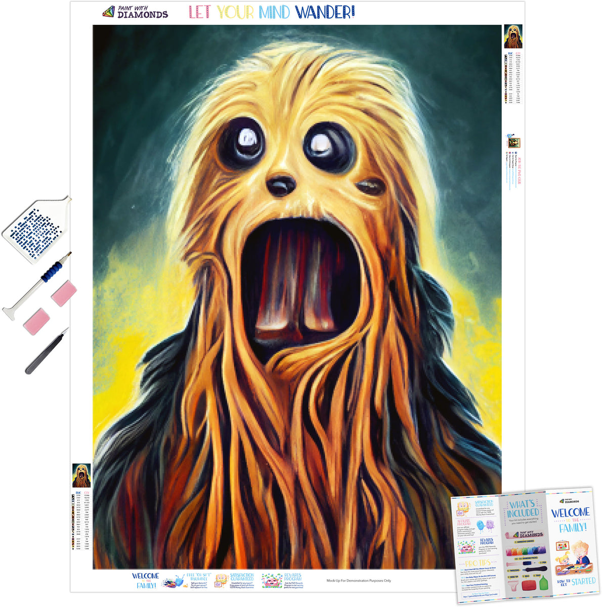 Chewie Scream III Official Diamond Painting Kit | Diamond Art | Paint ...