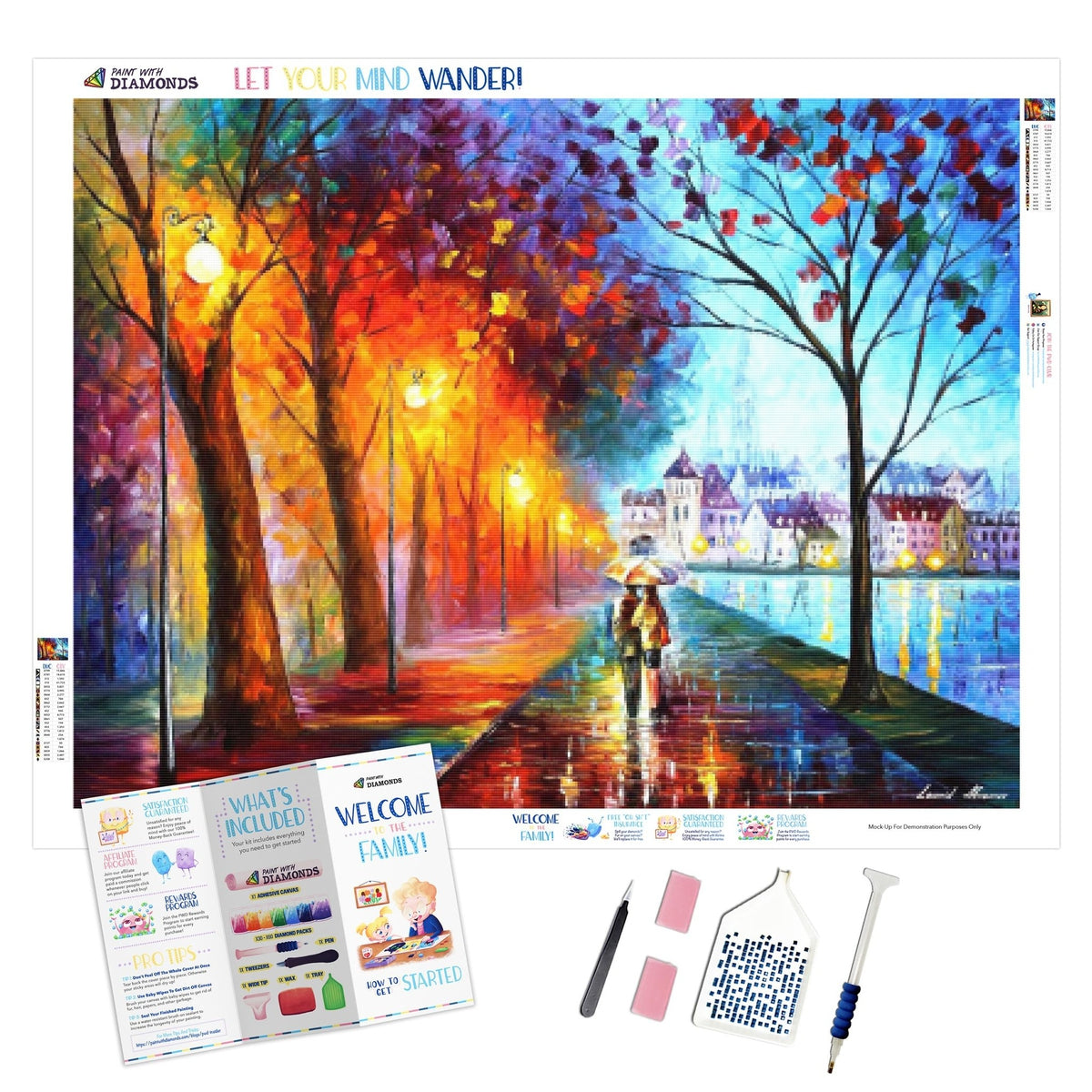 "City By The Lake" Diamond Painting Kit (Full Drill) – Paint With Diamonds