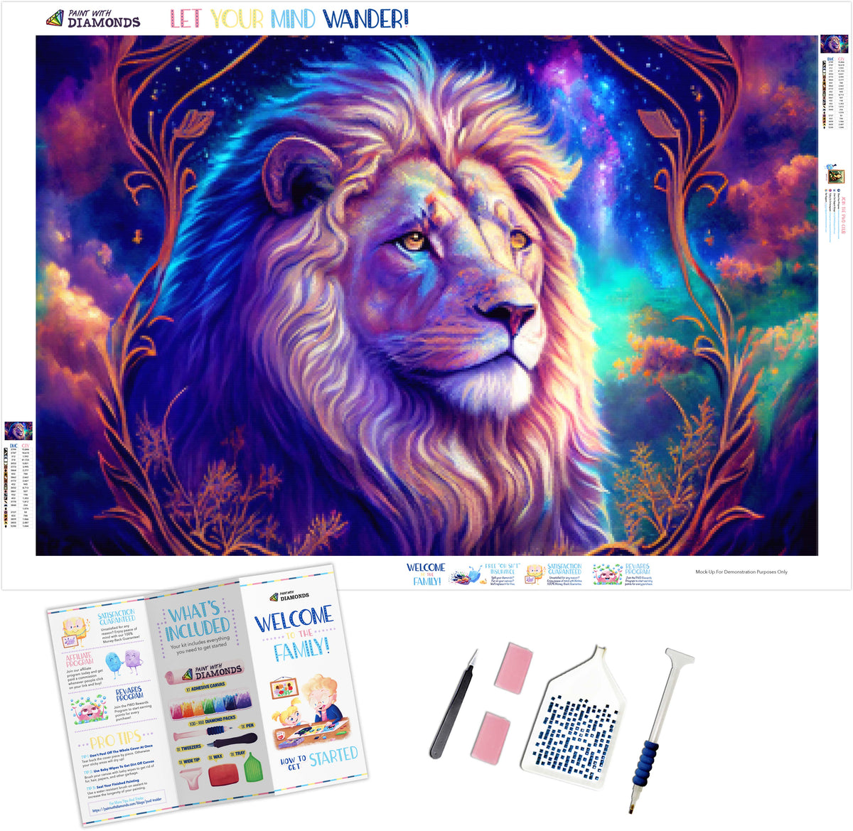 Confidence Of The Leo Official Diamond Painting Kit | Diamond Art ...