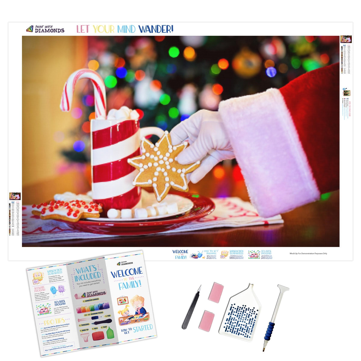 "Cookies And Cocoa" Diamond Painting Kit (Full Drill) – Paint With Diamonds