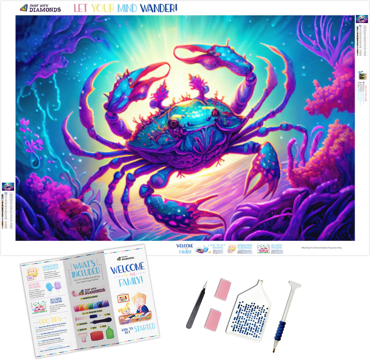 Crab Of Cancer Official Diamond Painting Kit | Diamond Art | Paint With ...