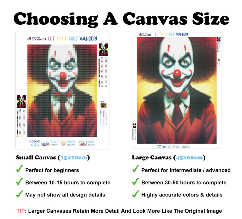Creepy Clown Official Diamond Painting Kit | Diamond Art | Paint With ...