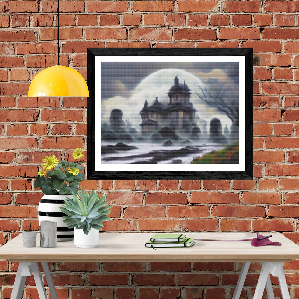 Creepy Haunted House Official Diamond Painting Kit | Diamond Art ...