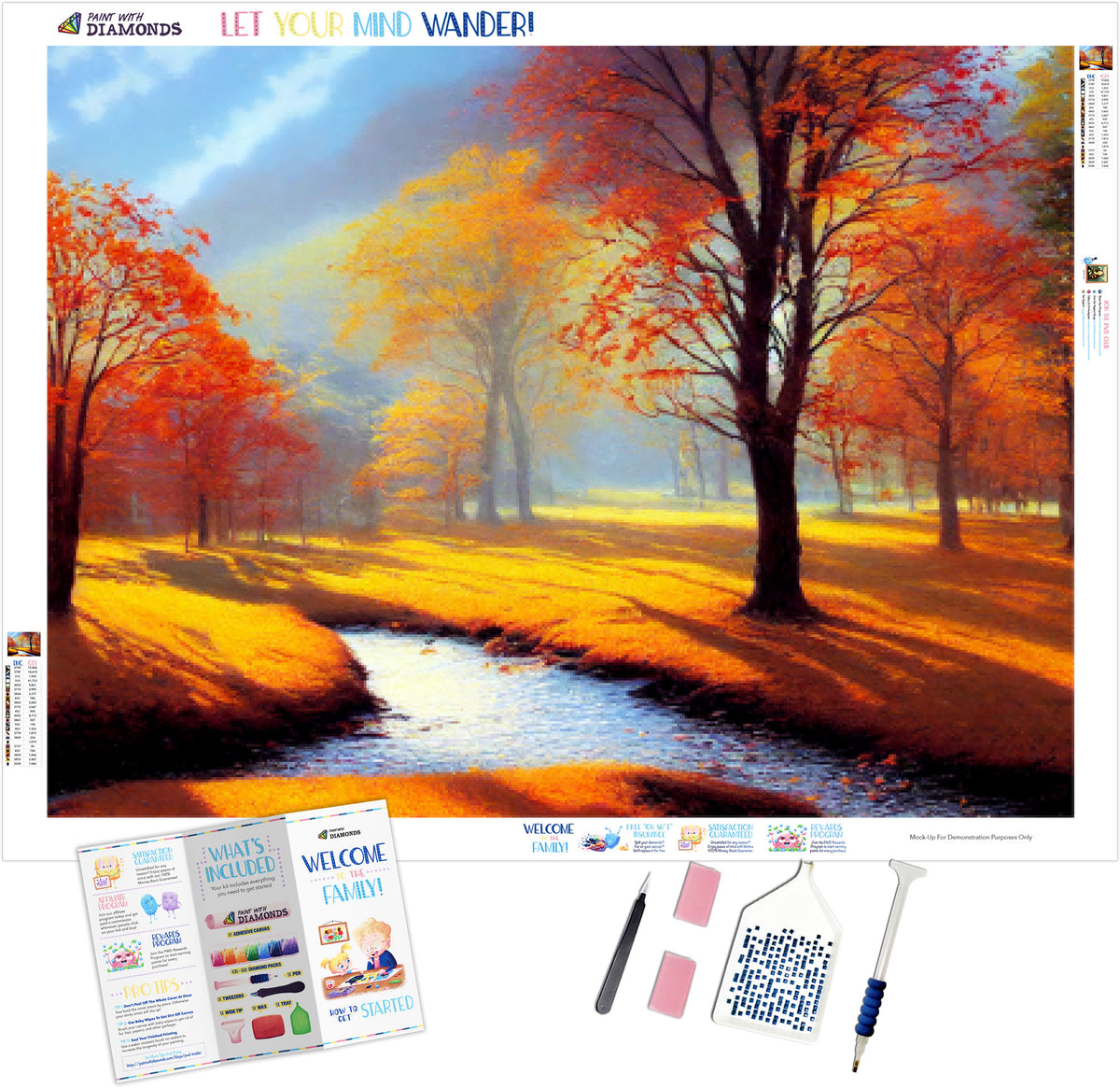 Crimson Trees Official Diamond Painting Kit | Diamond Art | Paint With ...