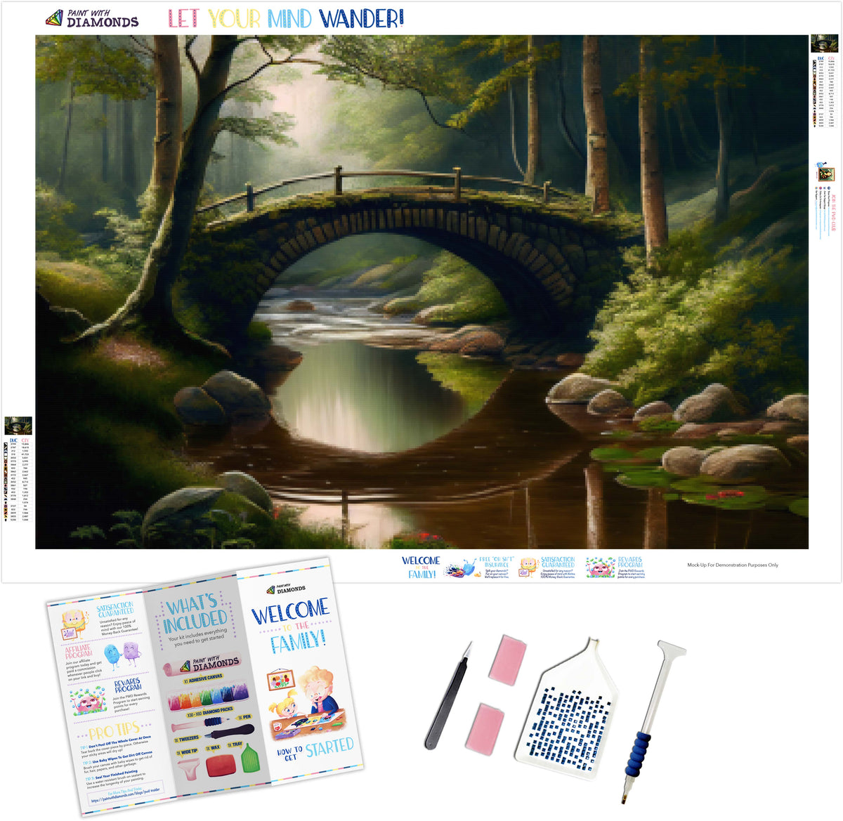 Cross The Lonely Bridge Official Diamond Painting Kit | Diamond Art ...