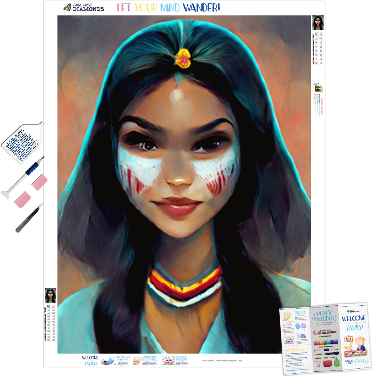 Dark Matoaka Official Diamond Painting Kit | Diamond Art | Paint With ...