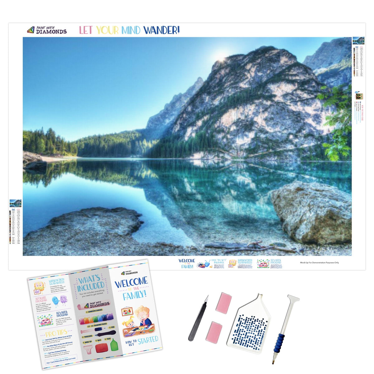 "Daylight In The Mountains" Diamond Painting Kit (Full Drill) – Paint ...