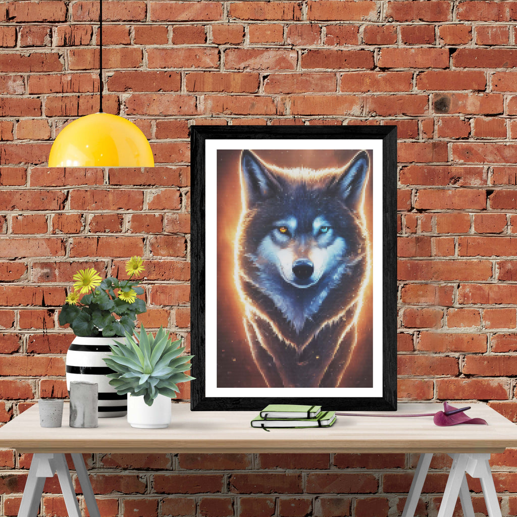 Dichromatic Wolf Official Diamond Painting Kit | Diamond Art | Paint ...