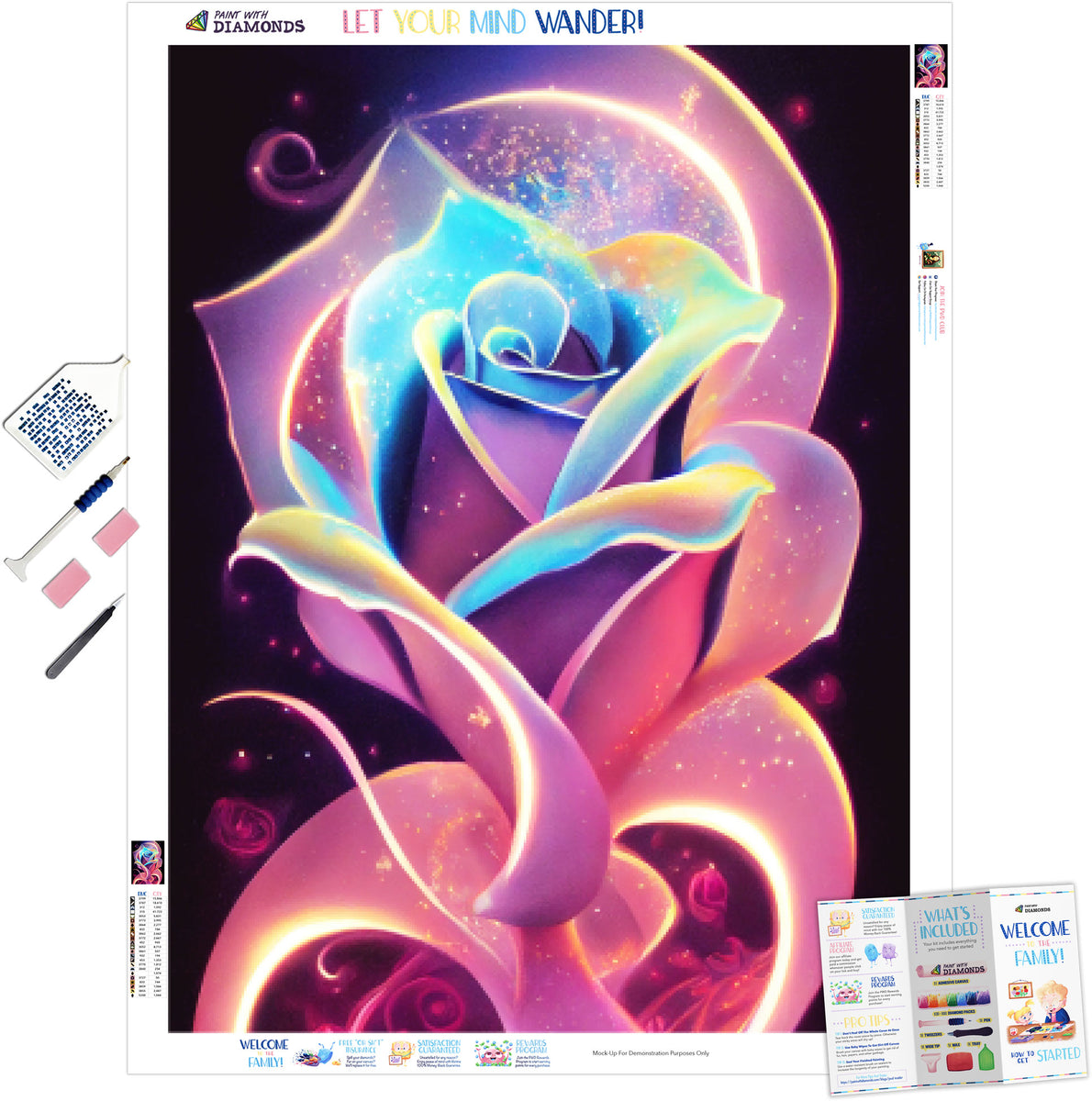 Enchanted Mystical Rose Official Diamond Painting Kit | Diamond Art ...