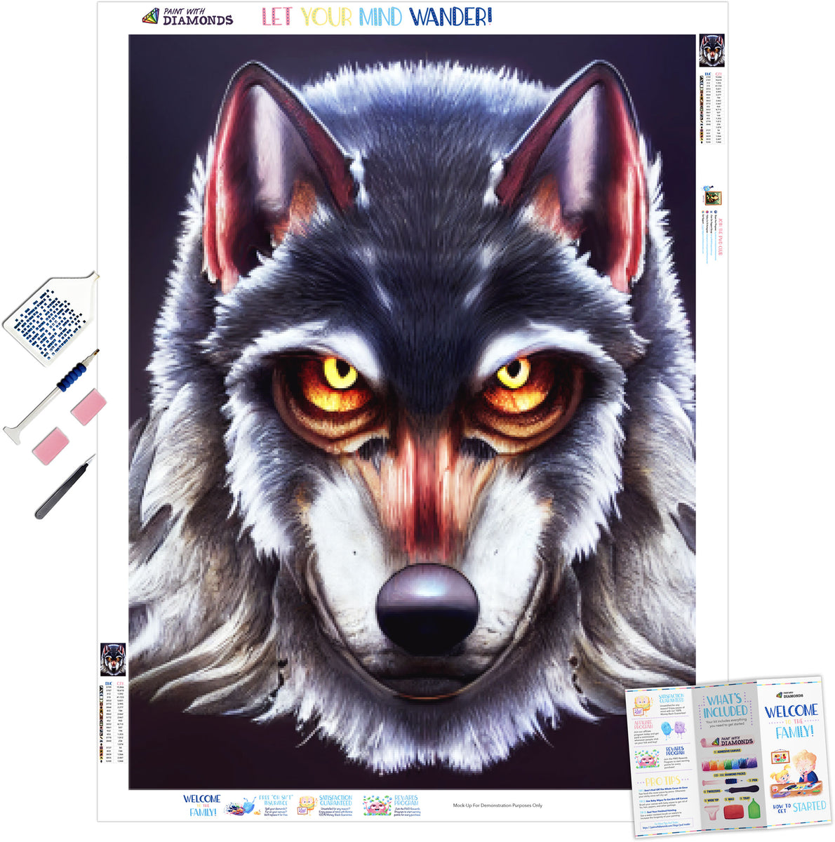 Fierce Werewolf Official Diamond Painting Kit | Diamond Art | Paint ...