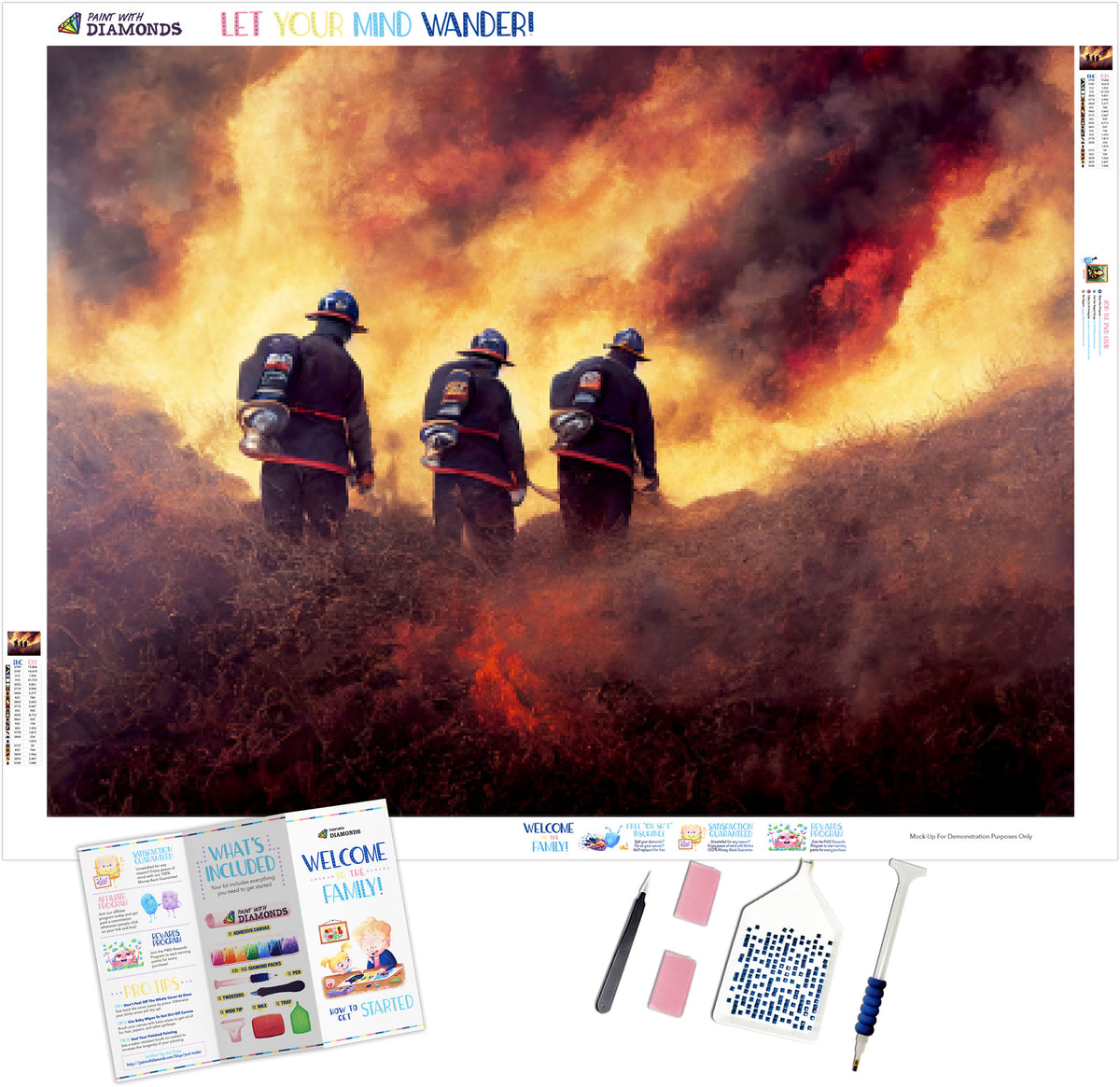 Fighting The Fires Official Diamond Painting Kit | Diamond Art | Paint ...