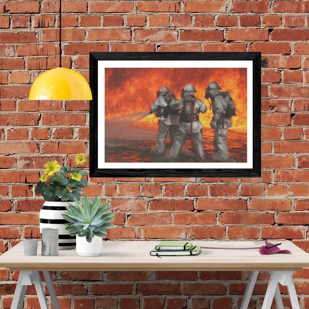 "Fighting The Flames" Diamond Painting Kit (Full Drill) – Paint With ...