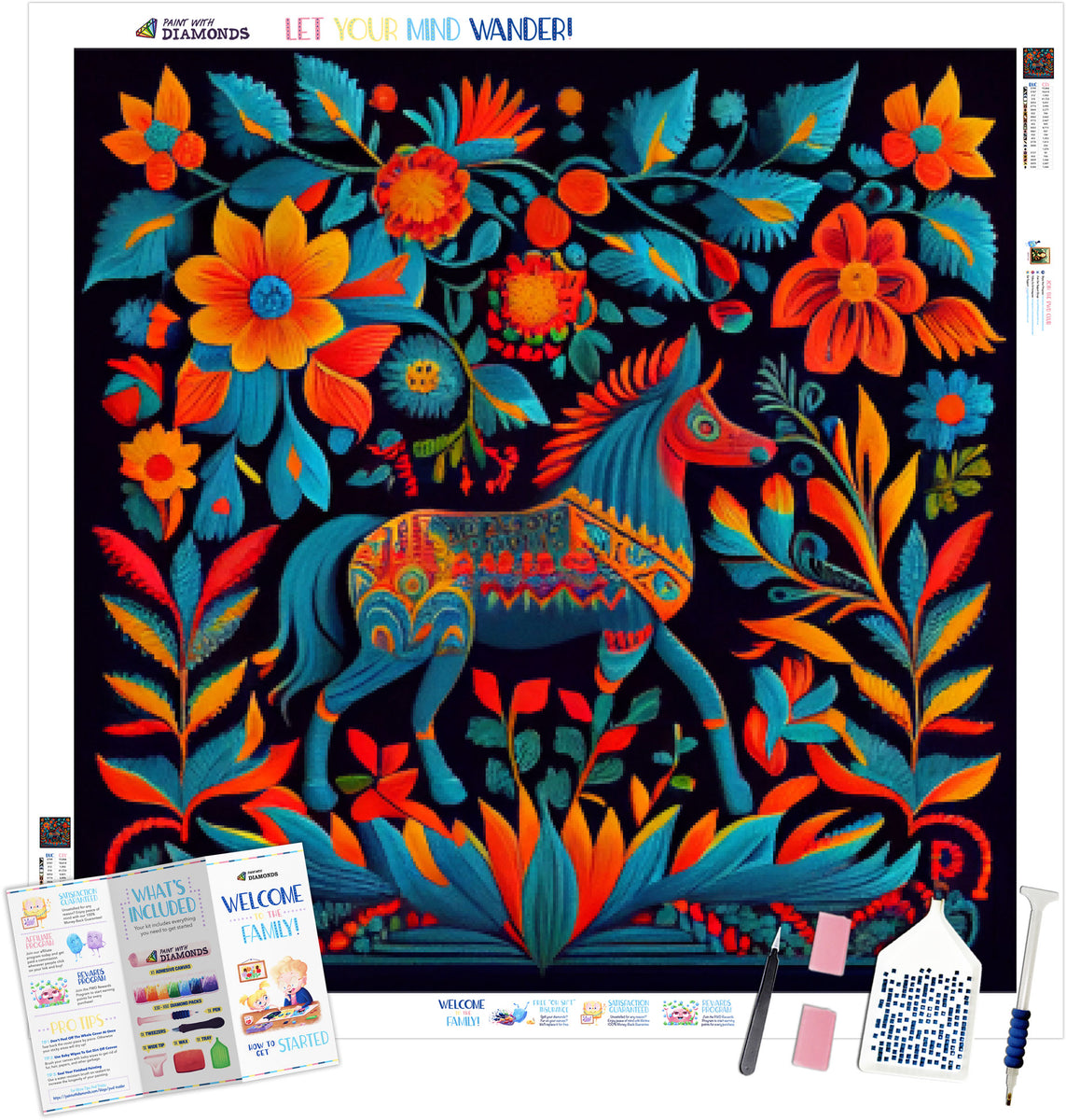 Folklore Horse Official Diamond Painting Kit | Diamond Art | Paint With ...