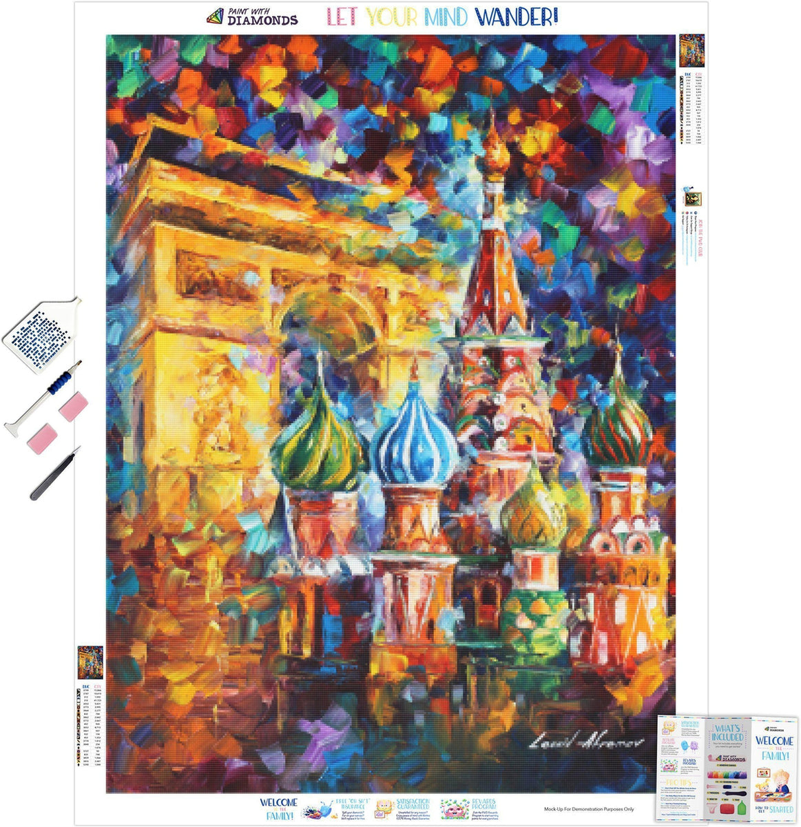 From Paris To Moscow Official Diamond Painting Kit (Full Drill) – Paint ...
