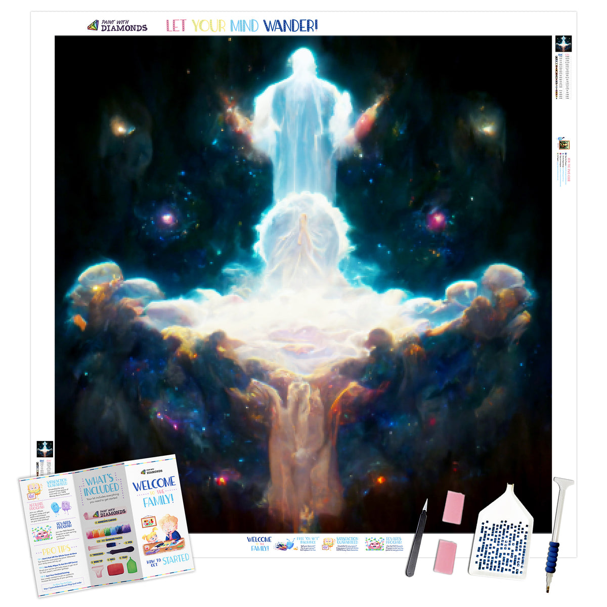 God Creating The Universe Official Diamond Painting Kit | Diamond Art ...