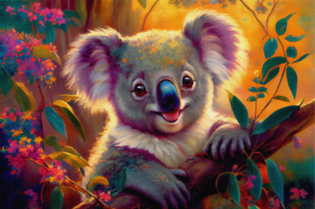 Happy Koala Official Diamond Painting Kit | Diamond Art | Paint With ...