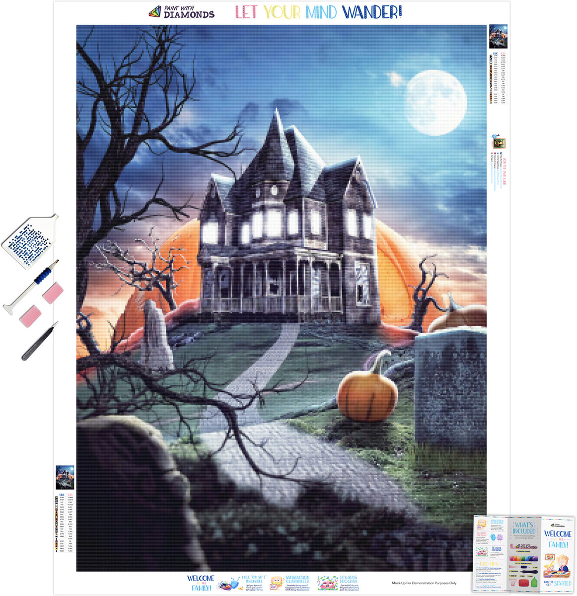 Haunted House Official Diamond Painting Kit By Paint With Diamonds®