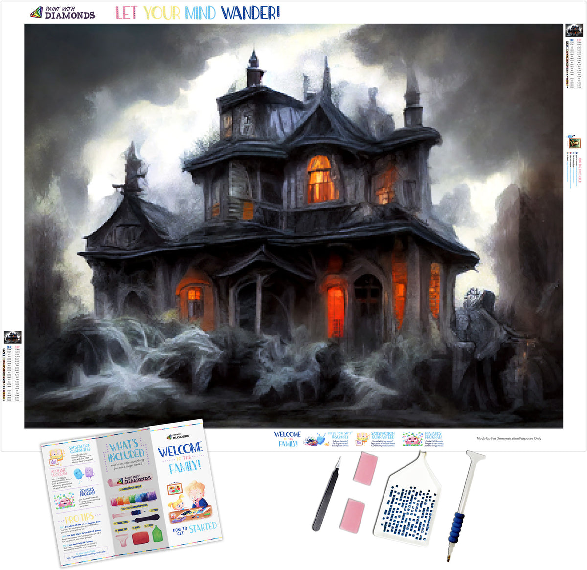 Hell House Official Diamond Painting Kit | Diamond Art | Paint With ...