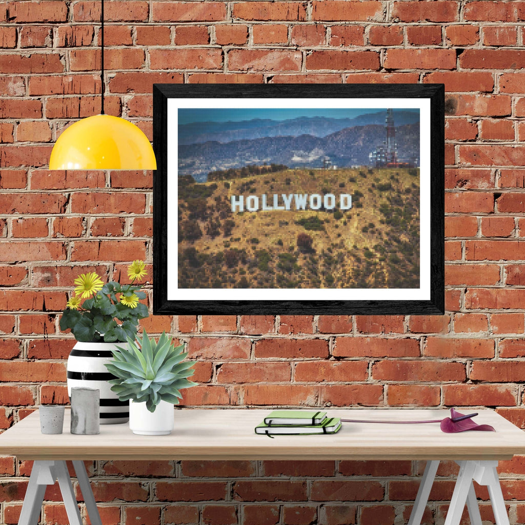 "Hollywood Sign" Diamond Painting Kit (Full Drill) – Paint With Diamonds