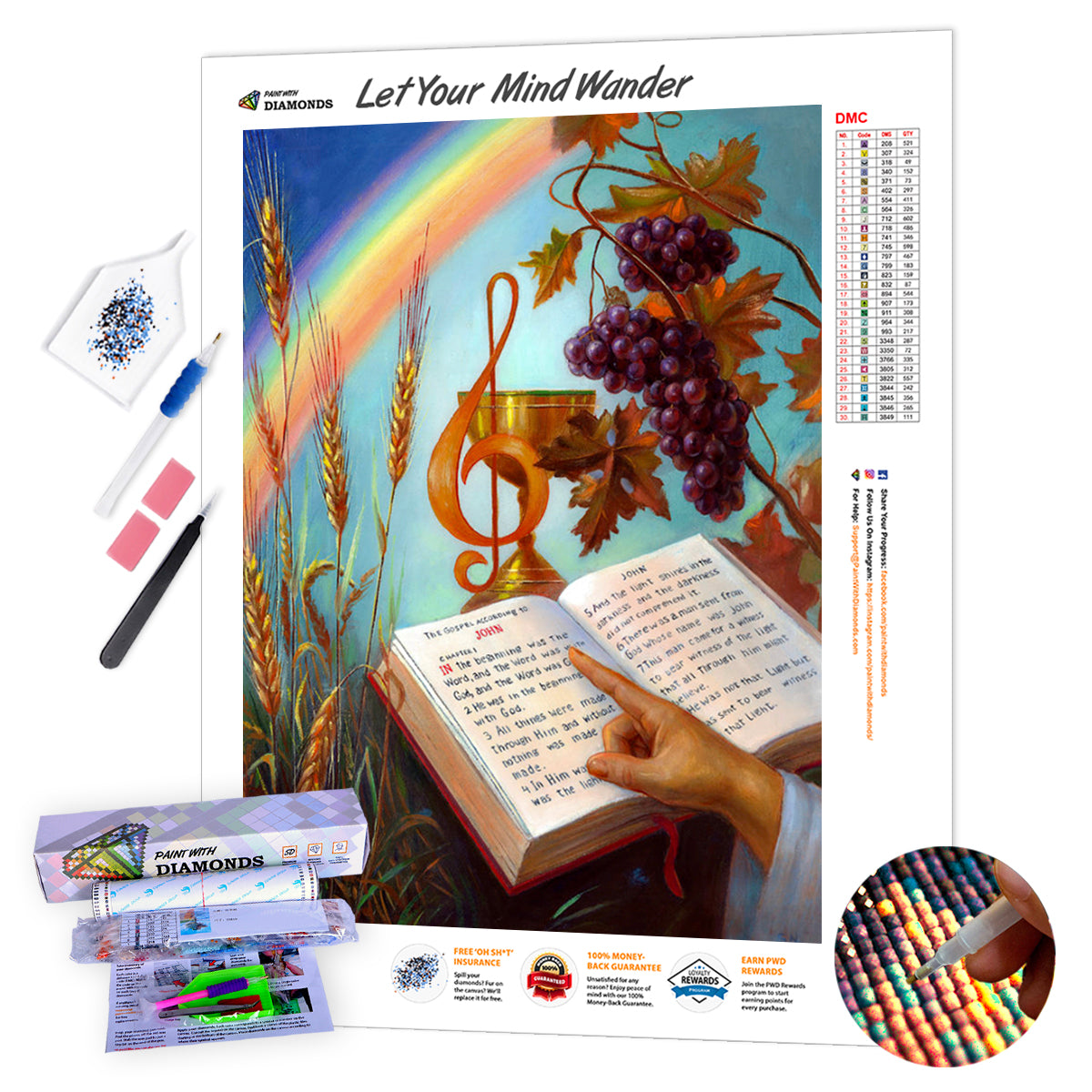 "Holy Bible" Diamond Painting Kit (Full Drill) – Paint With Diamonds