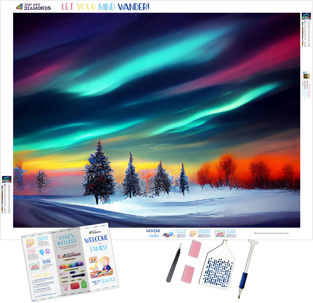 Impossible Winter Colors Official Diamond Painting Kit | Diamond Art ...