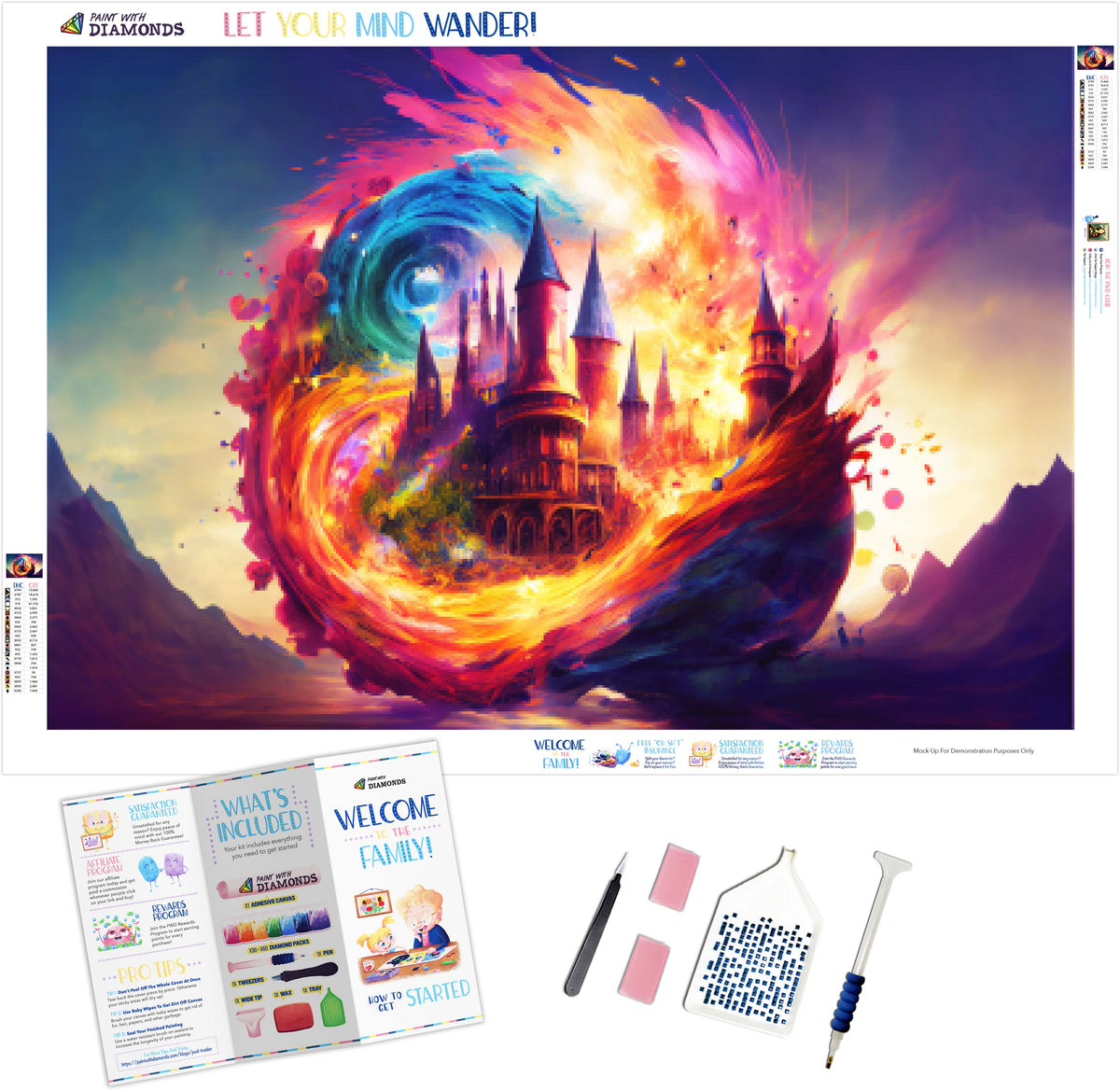 In A Swirl Of Magic Official Diamond Painting Kit | Diamond Art | Paint ...