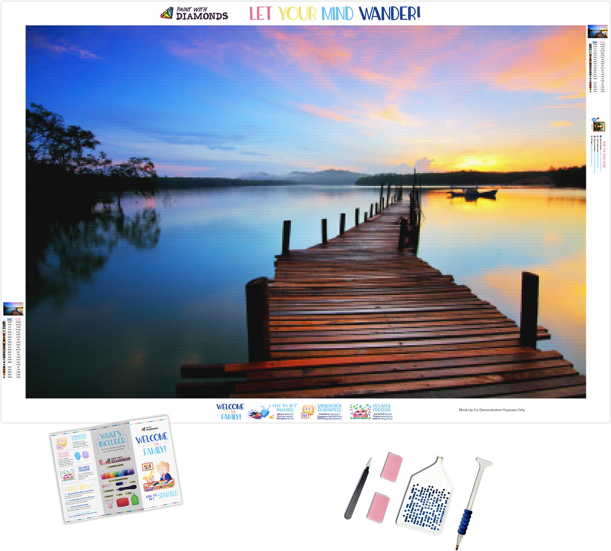 Jetty Sunrise Official Diamond Painting Kit By Paint With Diamonds®