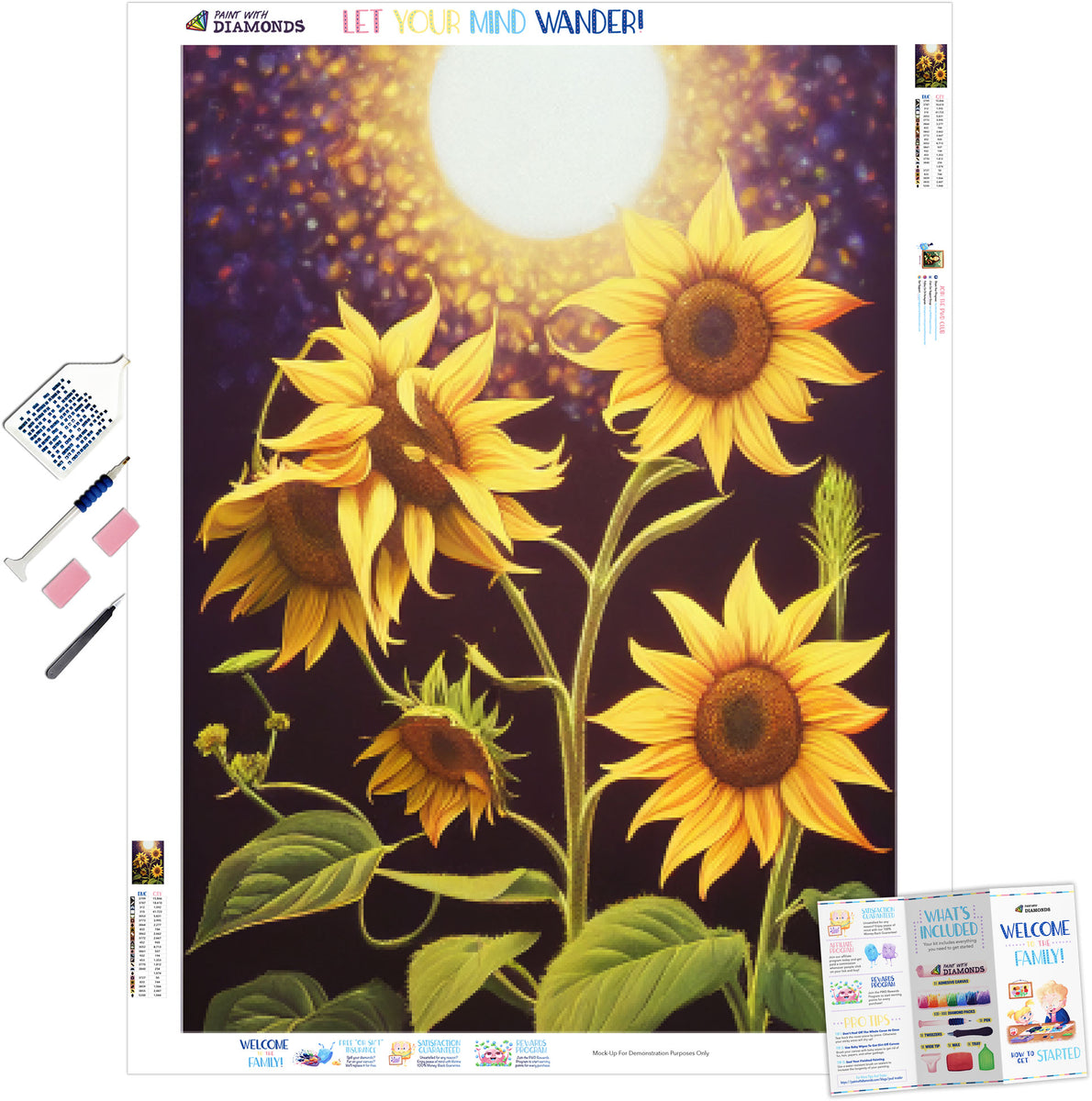 Lean Towards The Sun Official Diamond Painting Kit | Diamond Art ...