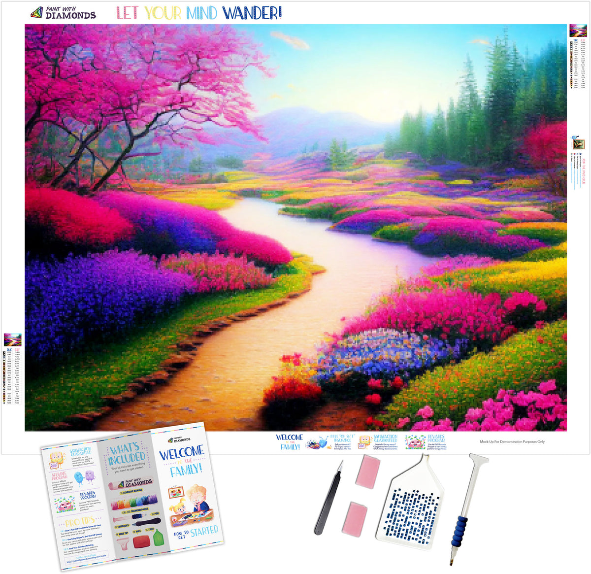 Lively Spring Stroll Official Diamond Painting Kit | Diamond Art ...