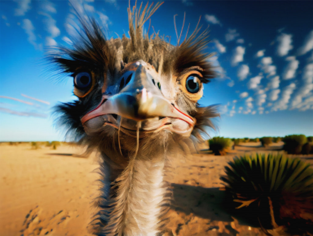 Long-Necked Emu Official Diamond Painting Kit | Diamond Art | Paint ...
