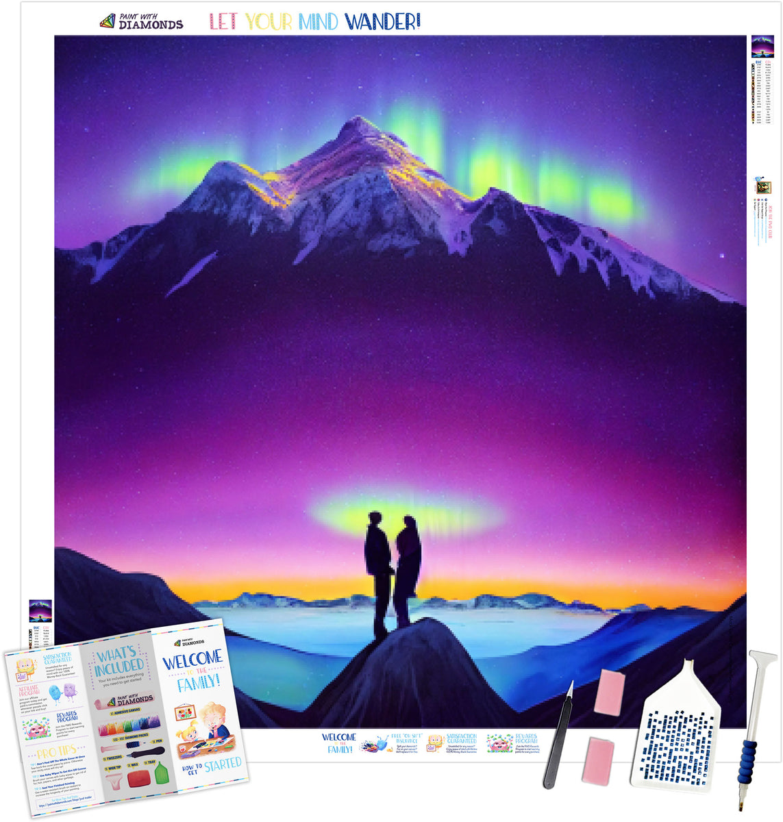 Lovers In Alaska Official Diamond Painting Kit | Diamond Art | Paint ...