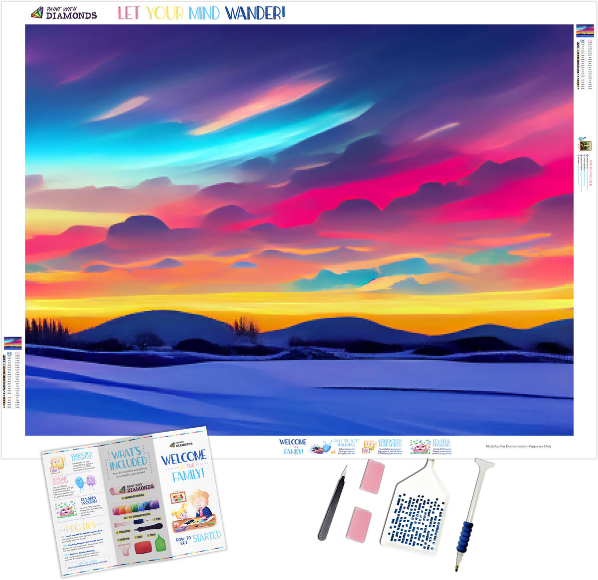 Magical Winter Landscape Official Diamond Painting Kit | Diamond Art ...