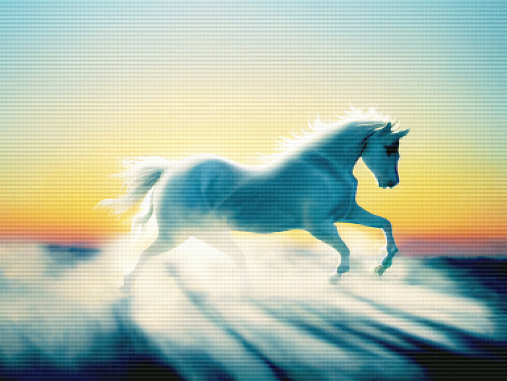 Majestic White Stallion Official Diamond Painting Kit | Diamond Art ...