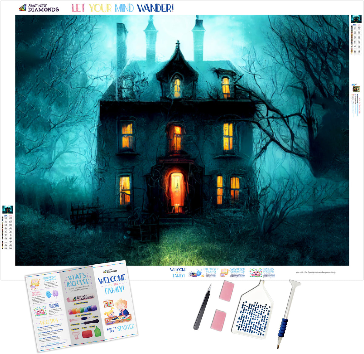 Misty Haunted House Official Diamond Painting Kit | Diamond Art | Paint ...