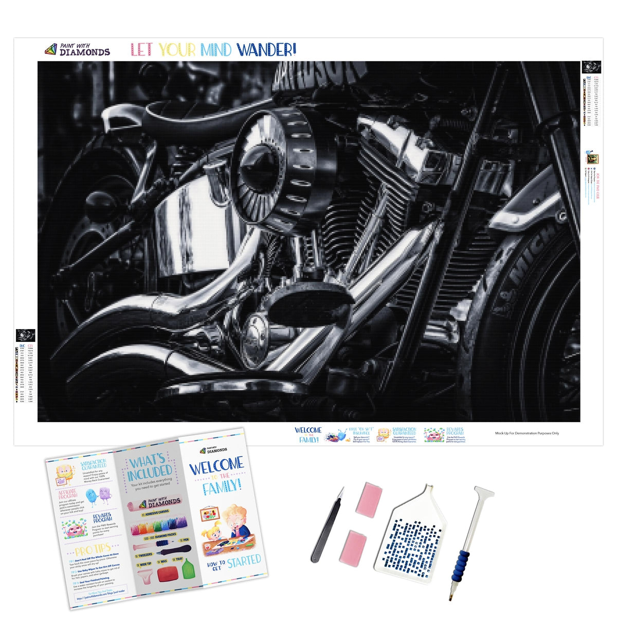 "My Motorcycle" Diamond Painting Kit (Full Drill) – Paint With Diamonds