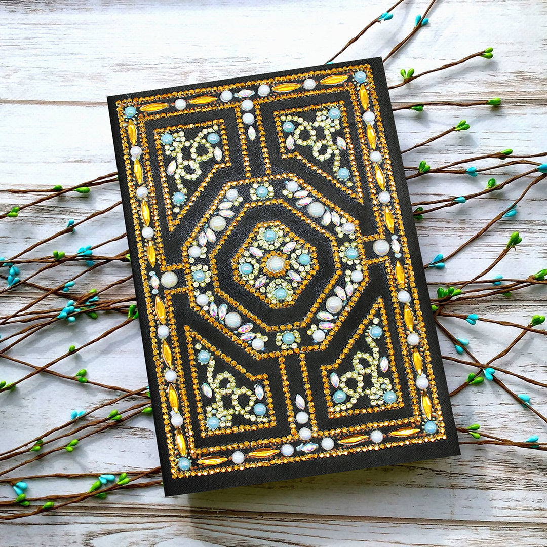 'Gold Labyrinth' Diamond Painting Journal (Partial Drill Cover) – Paint ...