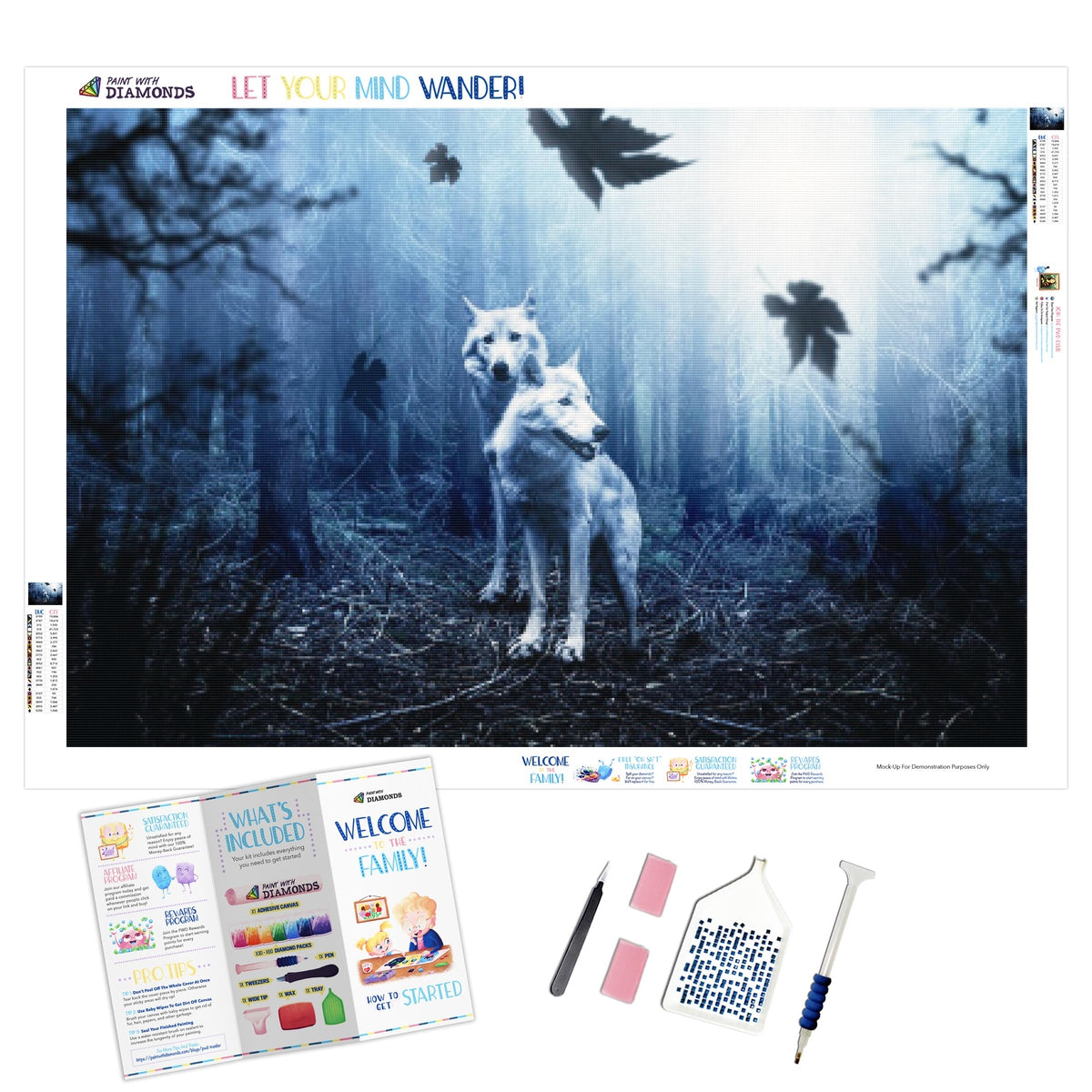 "Pair Of Predators" Diamond Painting Kit (Full Drill) – Paint With Diamonds