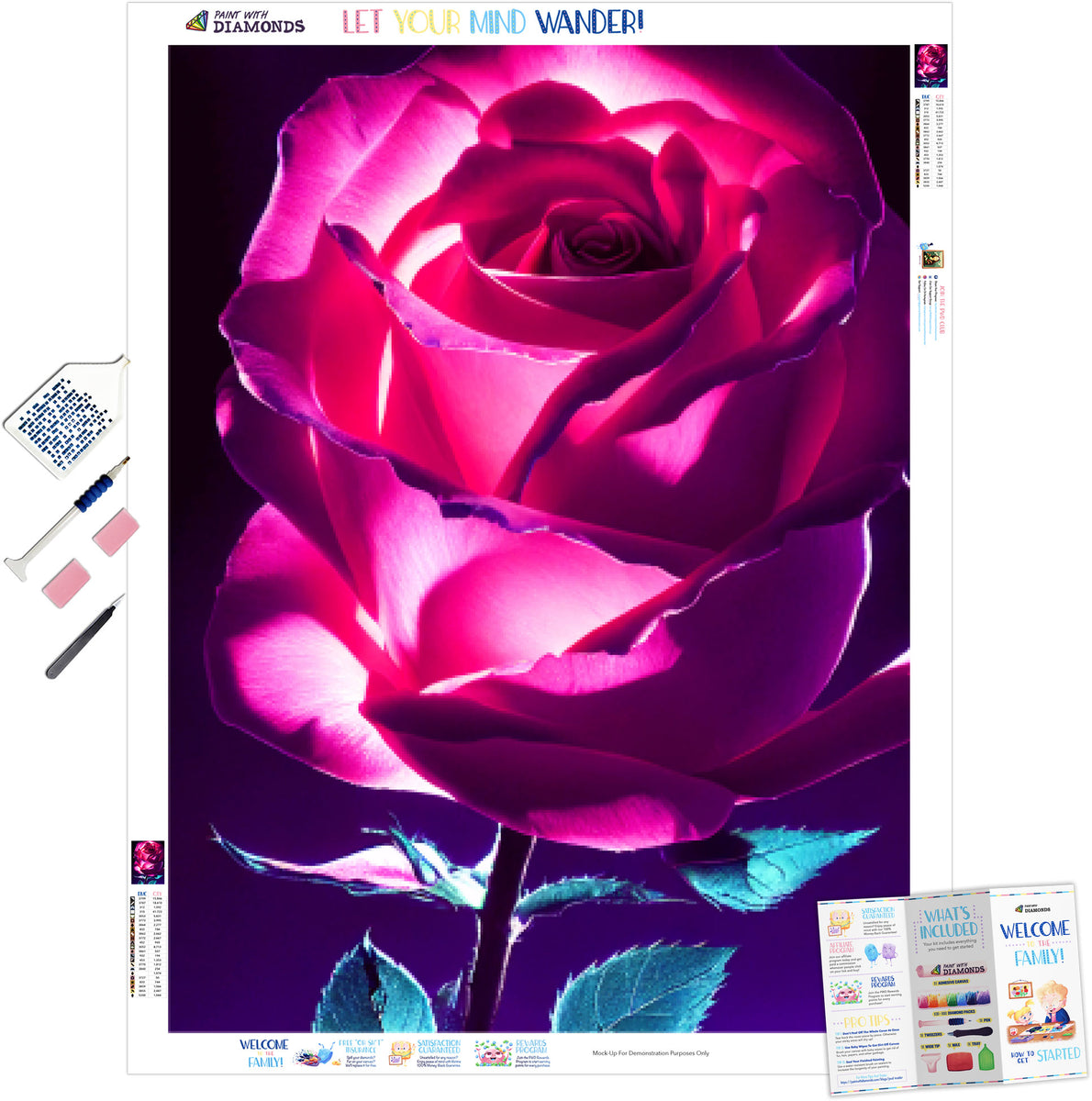 Radiant Rose Official Diamond Painting Kit | Diamond Art | Paint With ...